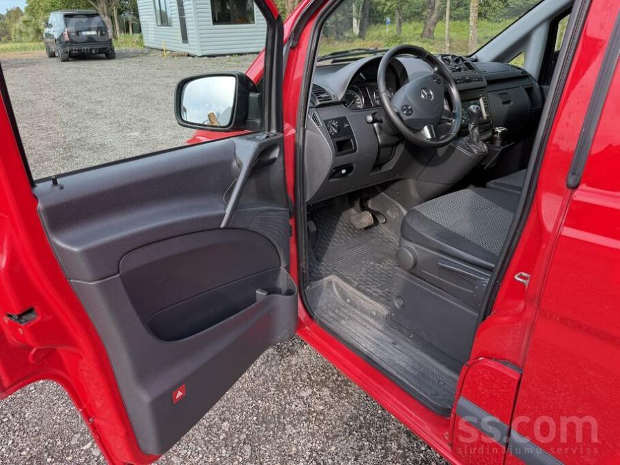 Sarkans Mercedes-Benz Vito 2013 Rēzekne, ar dzinēja tilpumu 2.20 L un nobraukumu 260 tūkst. km par 10000 €, foto 15 vietnē AUTOMOTO.COM.LV