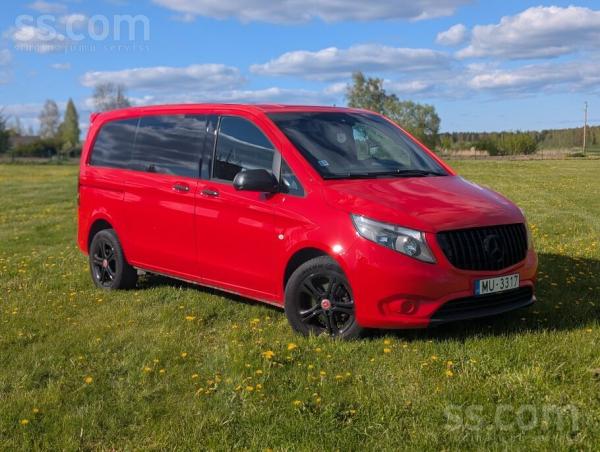 Red Mercedes-Benz Vito 2015 in Riga, with an engine capacity of 1.60 L and mileage of 257 thousand km for 12450 €, photo 1 on AUTOMOTO.COM.LV
