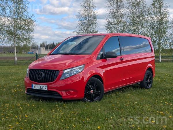 Red Mercedes-Benz Vito 2015 in Riga, with an engine capacity of 1.60 L and mileage of 257 thousand km for 12450 €, photo 3 on AUTOMOTO.COM.LV