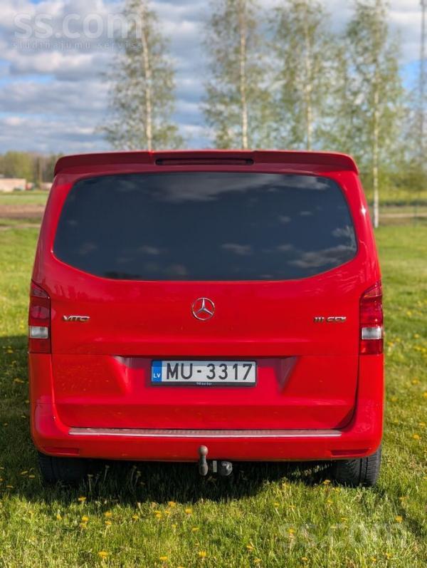 Red Mercedes-Benz Vito 2015 in Riga, with an engine capacity of 1.60 L and mileage of 257 thousand km for 12450 €, photo 5 on AUTOMOTO.COM.LV