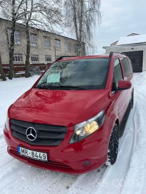 Sarkans Mercedes-Benz Vito 2020 Jelgava, ar dzinēja tilpumu 2.00 L un nobraukumu 90 tūkst. km par 26000 €, foto  vietnē AUTOMOTO.COM.LV