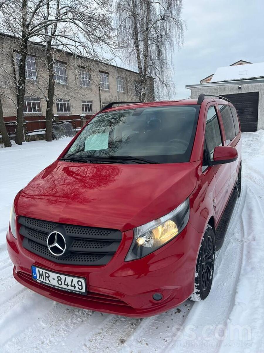 Sarkans Mercedes-Benz Vito 2020 Jelgava, ar dzinēja tilpumu 2.00 L un nobraukumu 90 tūkst. km par 26000 €, foto 1 vietnē AUTOMOTO.COM.LV
