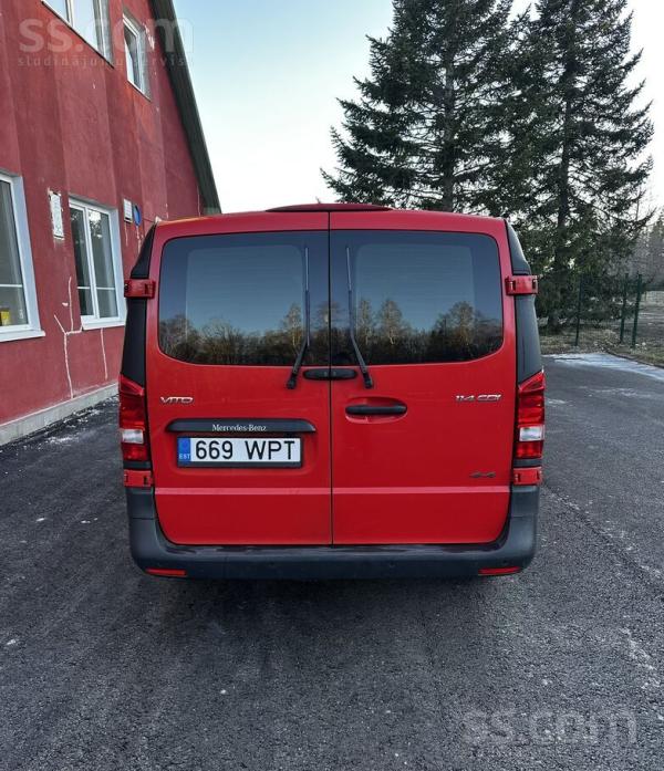 Sarkans Mercedes-Benz Vito 2020 Tallina, ar dzinēja tilpumu 2.10 L un nobraukumu 193 tūkst. km par 19840 €, foto 5 vietnē AUTOMOTO.COM.LV