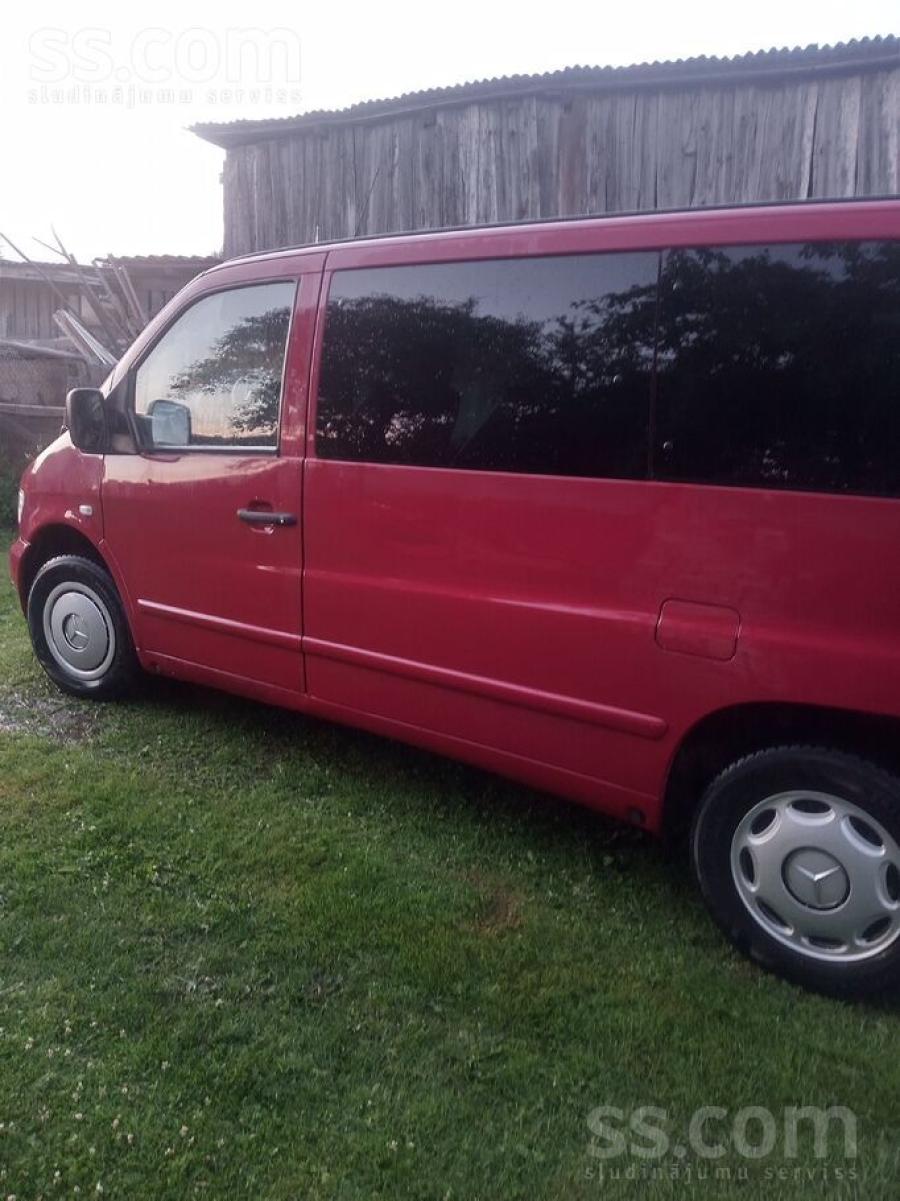 Sarkans Mercedes-Benz Vito 2003 Limbaži, ar dzinēja tilpumu 2.20 L un nobraukumu 250 tūkst. km par 4000 €, foto 4 vietnē AUTOMOTO.COM.LV