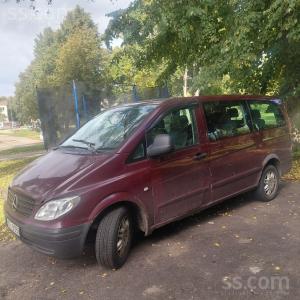 Sarkans Mercedes-Benz Vito 2006 Ventspils, ar dzinēja tilpumu 2.10 L un nobraukumu 559 tūkst. km par 2400 €, foto  vietnē AUTOMOTO.COM.LV