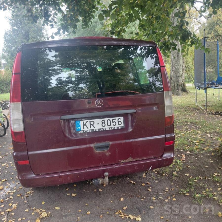 Красный Мерседес Вито 2006 в Вентспилс, объемом двигателя 2.10 л и пробегом 559 тыс. км за 2300 €, фото 6 на AUTOMOTO.COM.LV