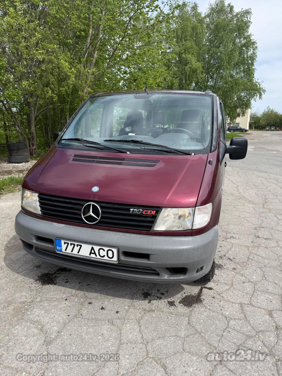 Sarkans Mercedes-Benz Vito 2003 Tallina, ar dzinēja tilpumu 2.10 L un nobraukumu 13 tūkst. km par 21999 €, foto 1 vietnē AUTOMOTO.COM.LV