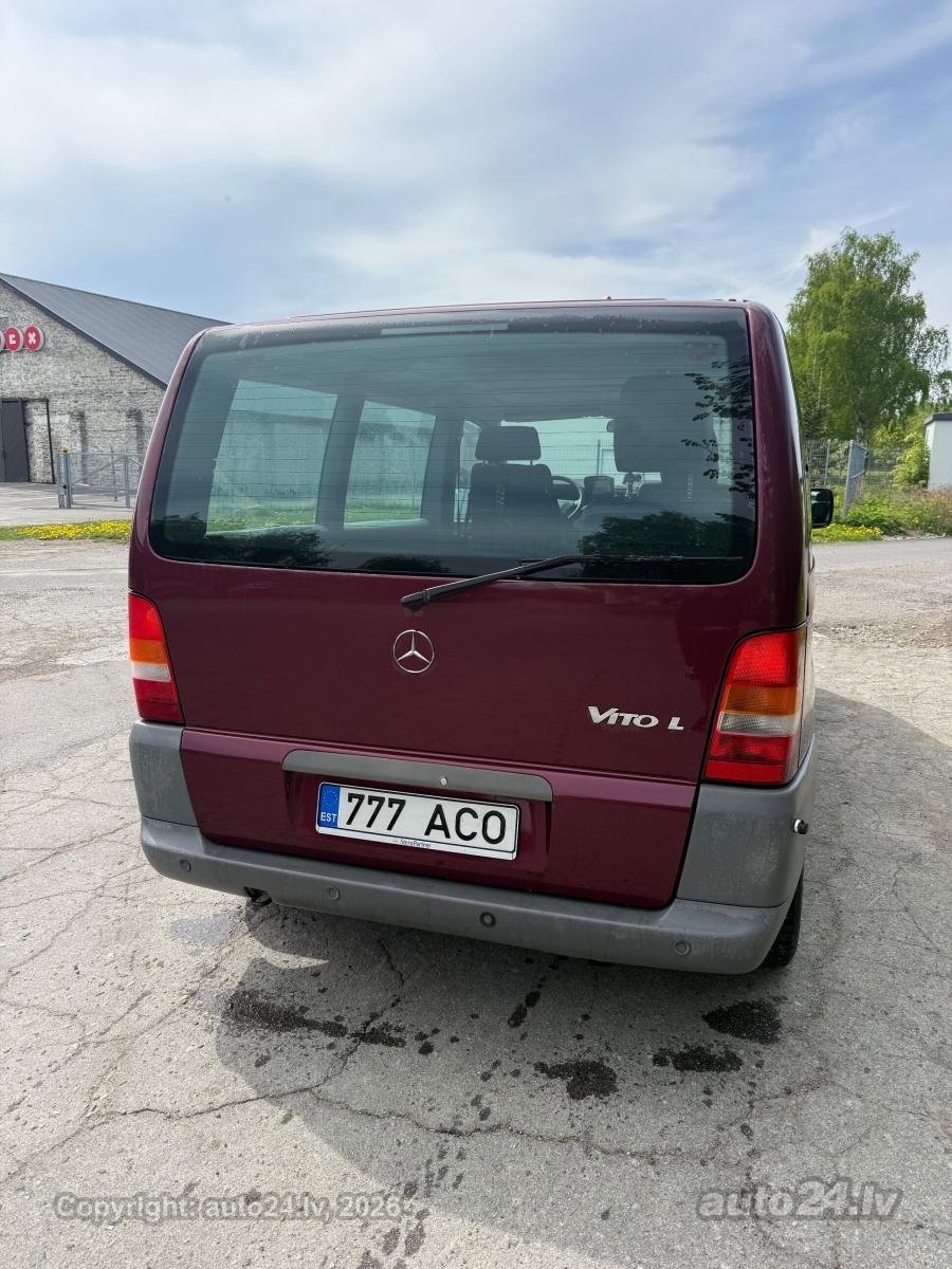 Sarkans Mercedes-Benz Vito 2003 Tallina, ar dzinēja tilpumu 2.10 L un nobraukumu 13 tūkst. km par 21999 €, foto 3 vietnē AUTOMOTO.COM.LV