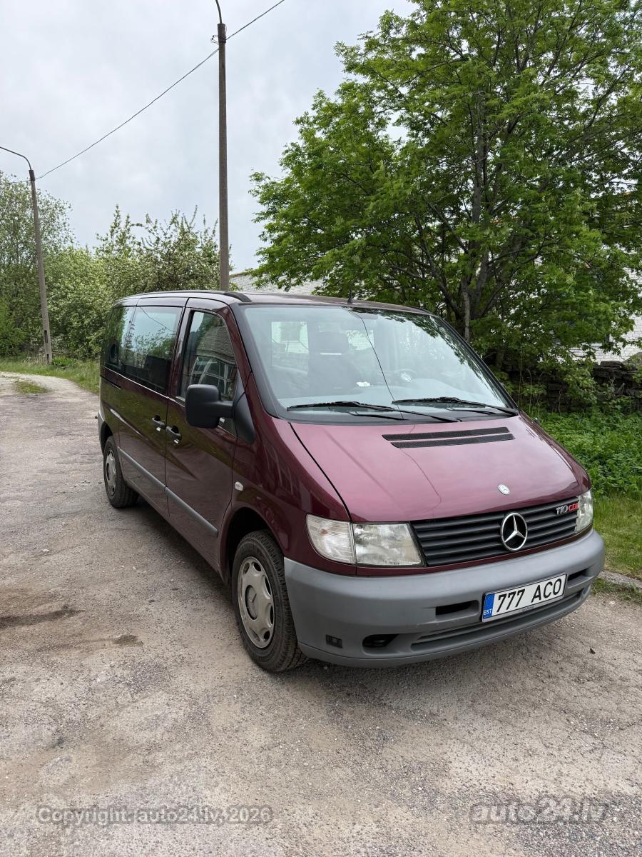 Sarkans Mercedes-Benz Vito 2003 Tallina, ar dzinēja tilpumu 2.10 L un nobraukumu 13 tūkst. km par 21999 €, foto 5 vietnē AUTOMOTO.COM.LV