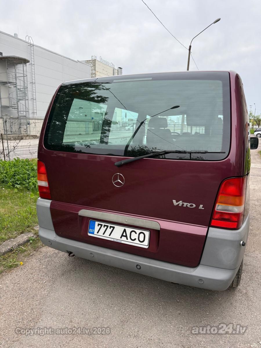 Sarkans Mercedes-Benz Vito 2003 Tallina, ar dzinēja tilpumu 2.10 L un nobraukumu 13 tūkst. km par 21999 €, foto 6 vietnē AUTOMOTO.COM.LV
