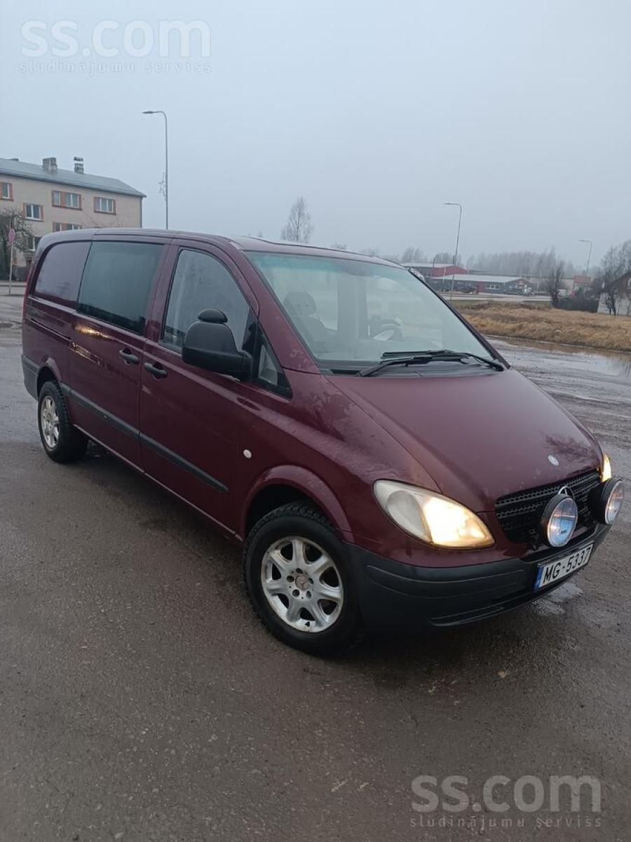 Red Mercedes-Benz Vito 2009 in Gulbene, with an engine capacity of 2.20 L and mileage of 448 thousand km for 2300 €, photo 6 on AUTOMOTO.COM.LV