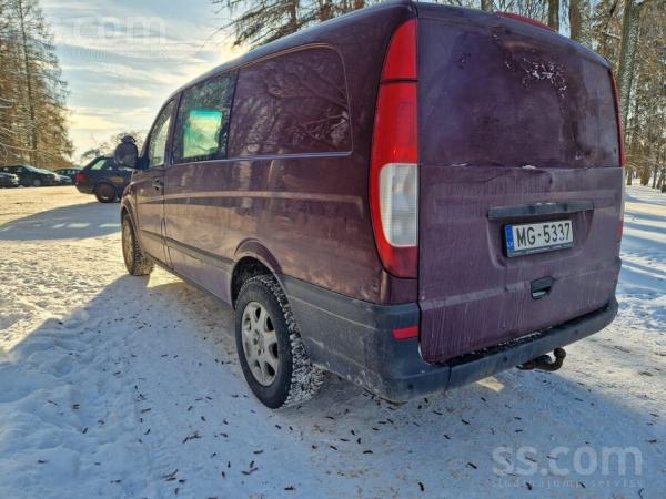 Sarkans Mercedes-Benz Vito 2009 Gulbene, ar dzinēja tilpumu 2.20 L un nobraukumu 449 tūkst. km par 2400 €, foto 5 vietnē AUTOMOTO.COM.LV