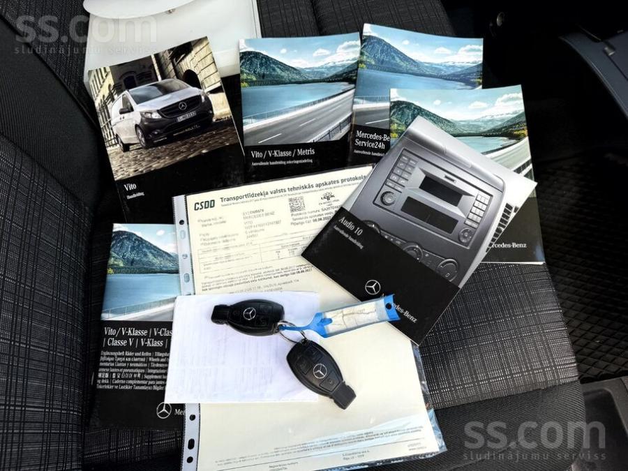 Mercedes-Benz Vito 2016 in Saldus, with an engine capacity of 1.60 L and mileage of 345 thousand km for 9900 €, photo 19 on AUTOMOTO.COM.LV