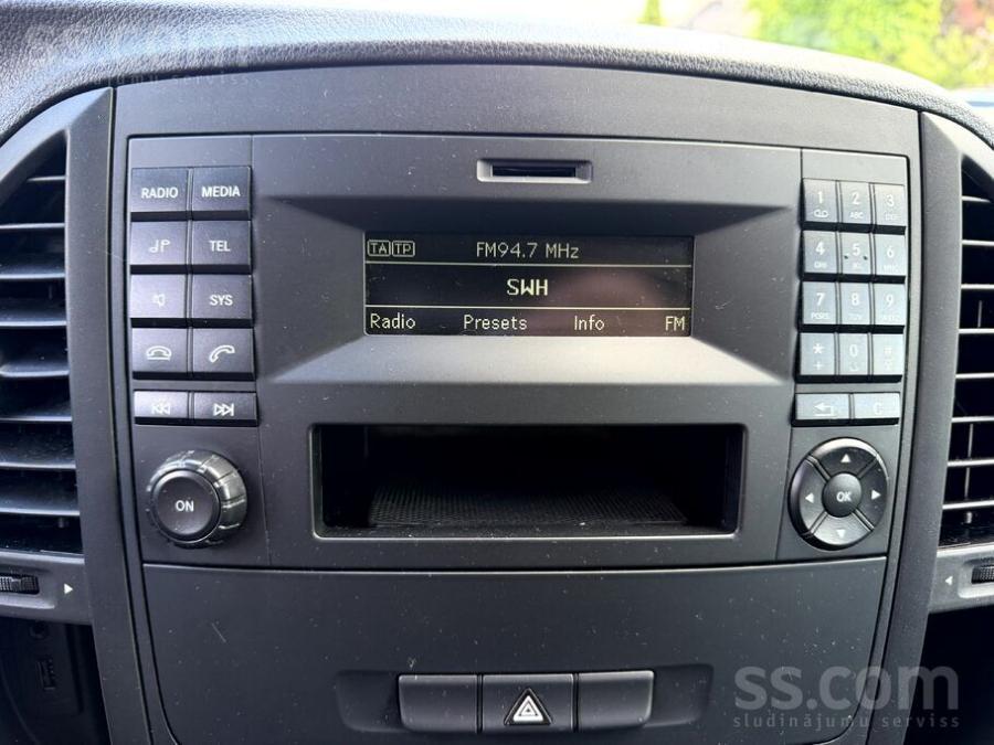 Mercedes-Benz Vito 2016 in Saldus, with an engine capacity of 1.60 L and mileage of 345 thousand km for 9900 €, photo 30 on AUTOMOTO.COM.LV