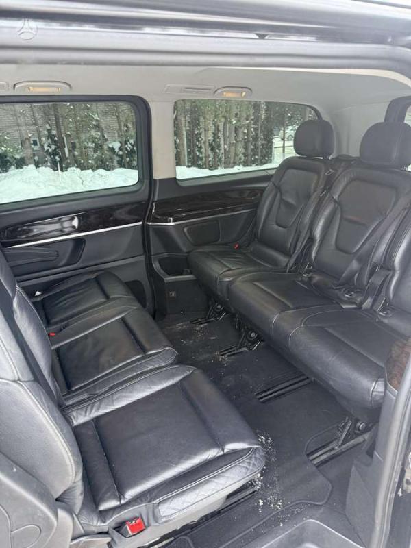 Black Mercedes-Benz Vito V220 2016 in Vilnius, with an engine capacity of 2.20 L and mileage of 270 thousand km for 18900 €, photo 10 on AUTOMOTO.COM.LV