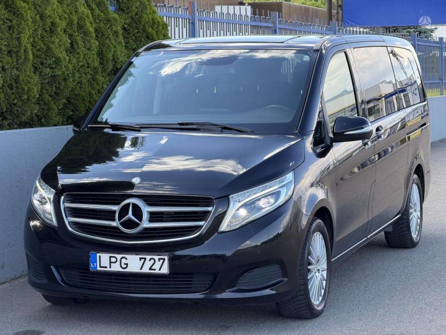 Черный Мерседес Vito V220 2016 в Вильнюс, объемом двигателя 2.14 л и пробегом 146 тыс. км за 26900 €, фото 1 на AUTOMOTO.COM.LV