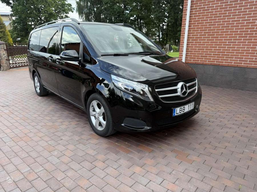 Black Mercedes-Benz Vito V220 2017 in Pasvalys, with an engine capacity of 2.14 L and mileage of 122 thousand km for 27800 €, photo 1 on AUTOMOTO.COM.LV
