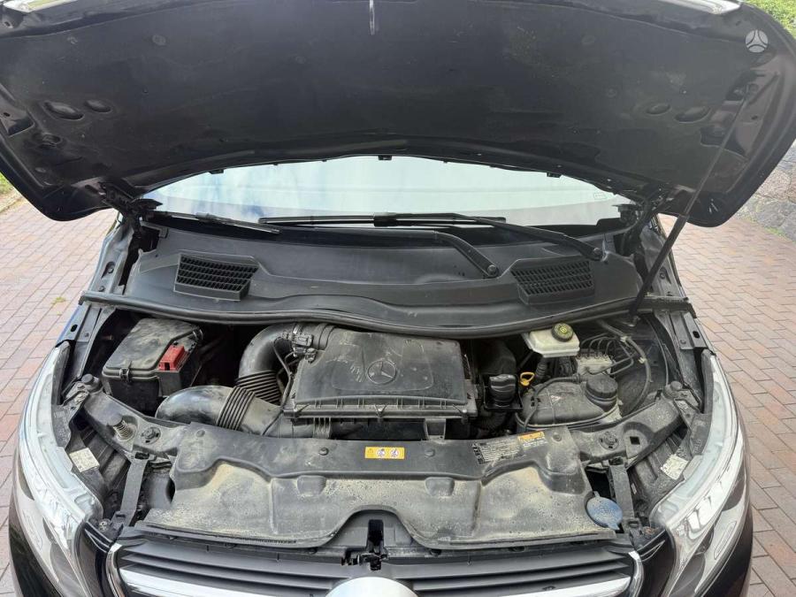 Black Mercedes-Benz Vito V220 2017 in Pasvalys, with an engine capacity of 2.14 L and mileage of 122 thousand km for 27800 €, photo 19 on AUTOMOTO.COM.LV