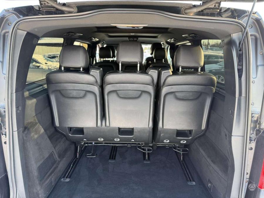 Black Mercedes-Benz Vito V220 2018 in Taurage, with an engine capacity of 2.14 L and mileage of 413 thousand km for 27830 €, photo 11 on AUTOMOTO.COM.LV