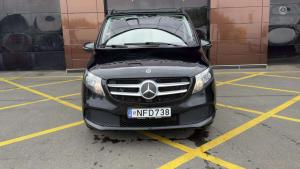 Black Mercedes-Benz Vito V220 2023 in Vilnius, with an engine capacity of 1.95 L and mileage of 322 thousand km for 32500 €, photo  on AUTOMOTO.COM.LV