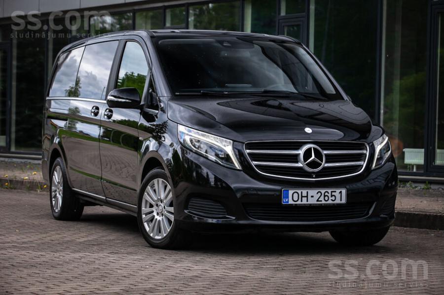 Черный Мерседес Vito V220 2015 в Тукумс, объемом двигателя 2.20 л и пробегом 269 тыс. км за 28500 €, фото 1 на AUTOMOTO.COM.LV