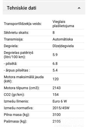 Melns Mercedes-Benz Vito V220 2018 Daugavpils, ar dzinēja tilpumu 2.10 L un nobraukumu 325 tūkst. km par 30000 €, foto 4 vietnē AUTOMOTO.COM.LV