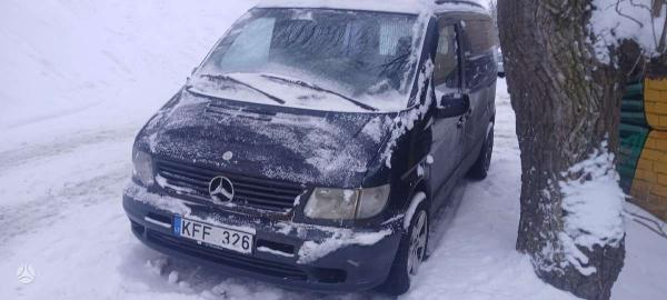 Black Mercedes-Benz Vito V220 2002 in Vilnius, with an engine capacity of 2.20 L and mileage of 230 thousand km for 2000 €, photo 3 on AUTOMOTO.COM.LV