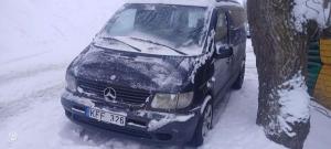 Black Mercedes-Benz Vito V220 2002 in Vilnius, with an engine capacity of 2.20 L and mileage of 230 thousand km for 2000 €, photo 3 on AUTOMOTO.COM.LV