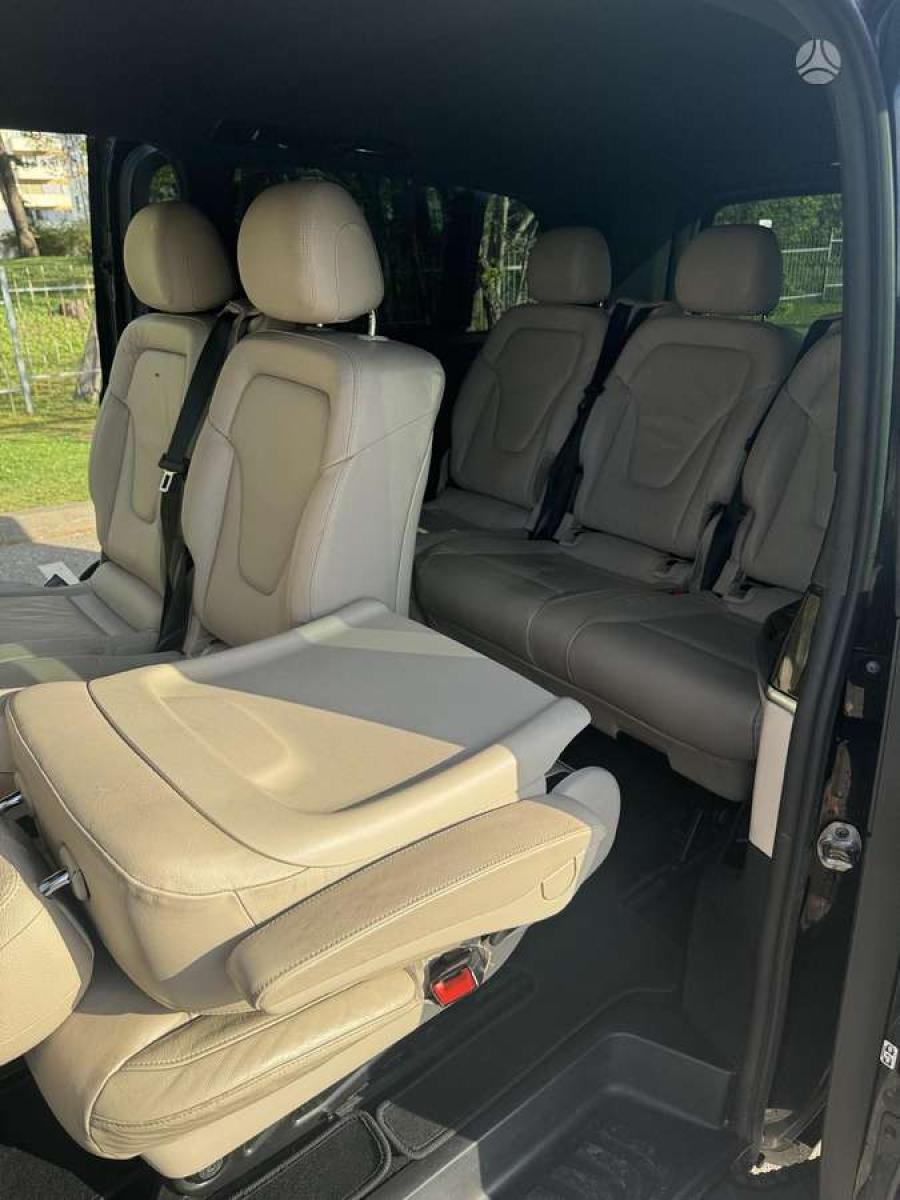 Black Mercedes-Benz Vito V220 2016 in Vilnius, with an engine capacity of 2.14 L and mileage of 223 thousand km for 36500 €, photo 14 on AUTOMOTO.COM.LV