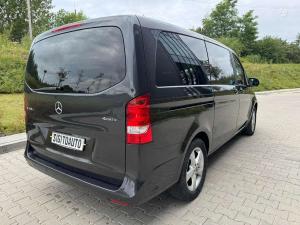 Black Mercedes-Benz Vito V220 2019 in Vilnius, with an engine capacity of 1.95 L and mileage of 327 thousand km for 28435 €, photo 9 on AUTOMOTO.COM.LV