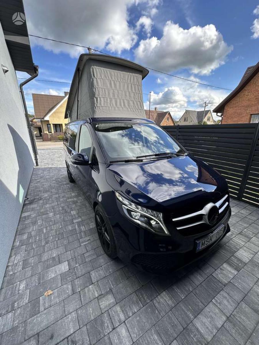 Blue Mercedes-Benz Vito V220 2021 in Alytus, with an engine capacity of 1.95 L and mileage of 137 thousand km for 44900 €, photo 1 on AUTOMOTO.COM.LV