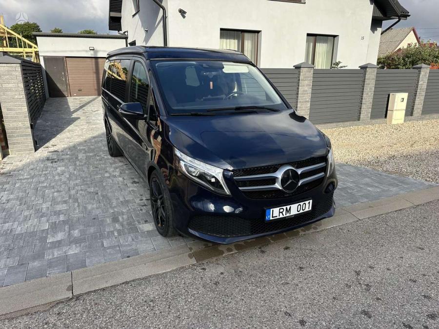 Blue Mercedes-Benz Vito V220 2021 in Alytus, with an engine capacity of 1.95 L and mileage of 137 thousand km for 44900 €, photo 5 on AUTOMOTO.COM.LV