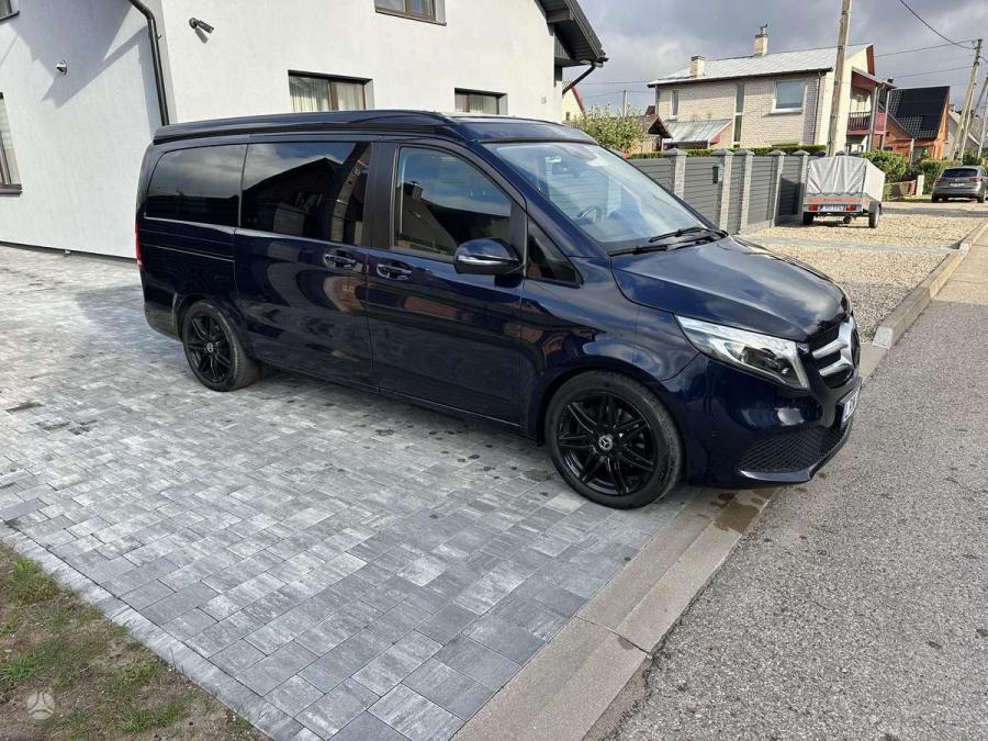 Blue Mercedes-Benz Vito V220 2021 in Alytus, with an engine capacity of 1.95 L and mileage of 137 thousand km for 44900 €, photo 7 on AUTOMOTO.COM.LV
