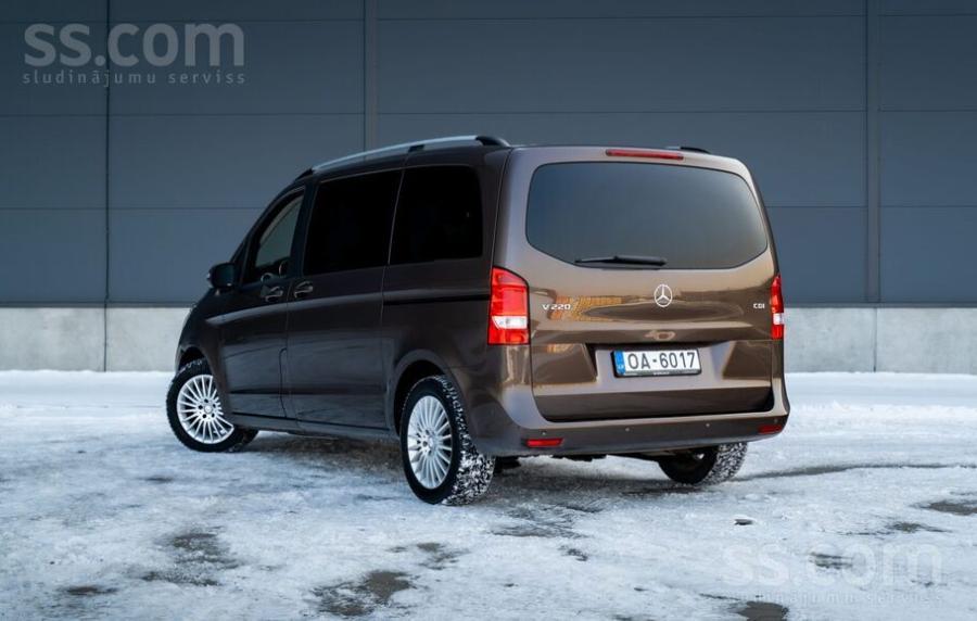 Brown Mercedes-Benz Vito V220 2015 in Riga, with an engine capacity of 2.20 L and mileage of 365 thousand km for 17990 €, photo 4 on AUTOMOTO.COM.LV