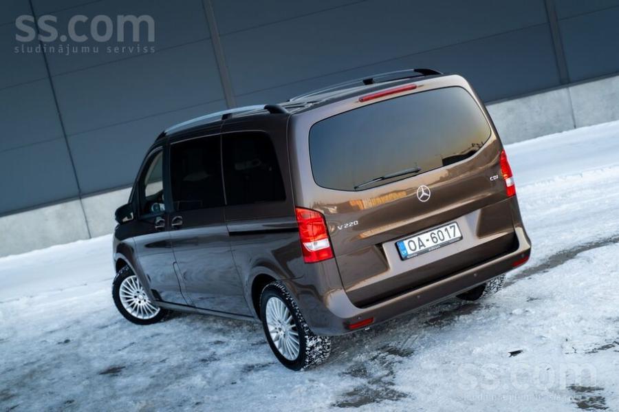 Brown Mercedes-Benz Vito V220 2015 in Riga, with an engine capacity of 2.20 L and mileage of 365 thousand km for 17990 €, photo 5 on AUTOMOTO.COM.LV