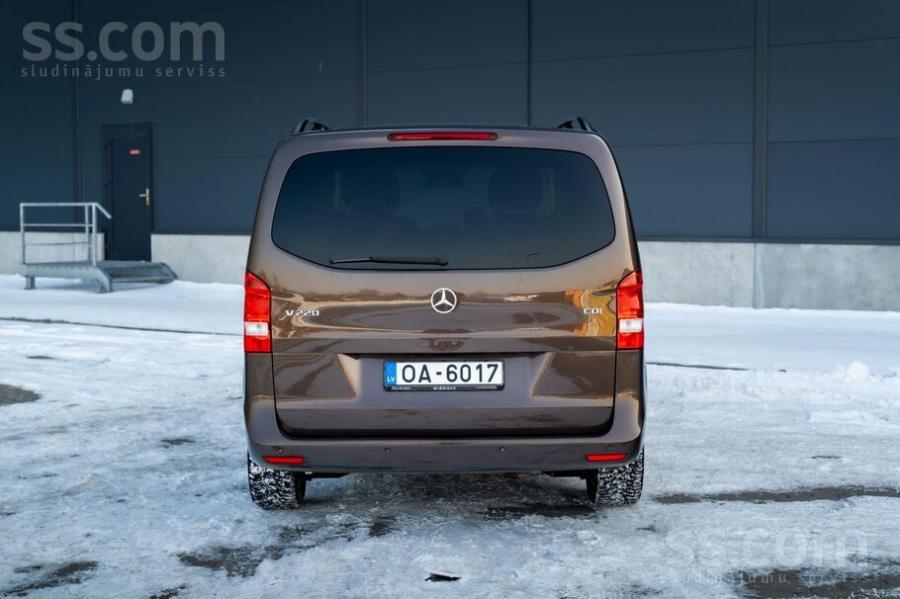 Brown Mercedes-Benz Vito V220 2015 in Riga, with an engine capacity of 2.20 L and mileage of 365 thousand km for 17990 €, photo 6 on AUTOMOTO.COM.LV