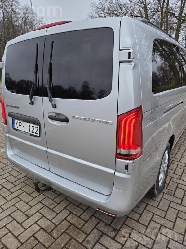 Grey Mercedes-Benz Vito V220 2016 in Riga, with an engine capacity of 2.10 L and mileage of 275 thousand km for 23000 €, photo 5 on AUTOMOTO.COM.LV