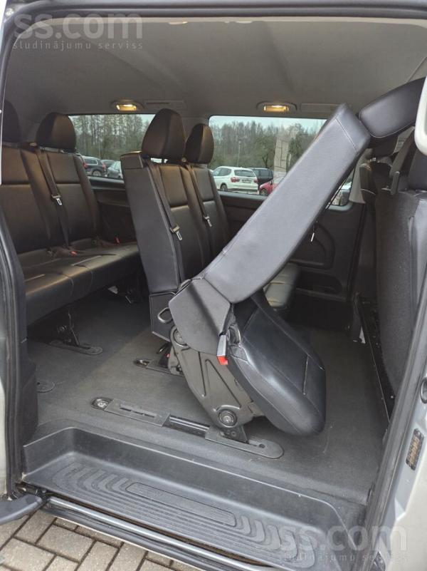 Grey Mercedes-Benz Vito V220 2016 in Riga, with an engine capacity of 2.10 L and mileage of 275 thousand km for 23000 €, photo 7 on AUTOMOTO.COM.LV