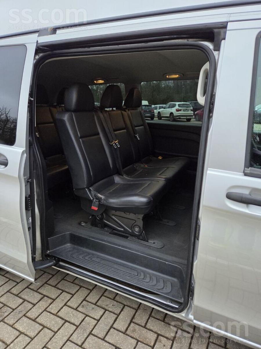 Grey Mercedes-Benz Vito V220 2016 in Riga, with an engine capacity of 2.10 L and mileage of 275 thousand km for 23000 €, photo 10 on AUTOMOTO.COM.LV