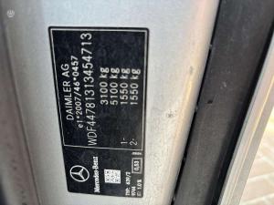 Серый Мерседес Vito V220 2018 в Каунас, объемом двигателя 2.20 л и пробегом 450 тыс. км за 14999 €, фото 7 на AUTOMOTO.COM.LV