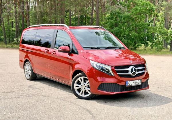 Red Mercedes-Benz Vito V220 2020 in Jurmala, with an engine capacity of 2.00 L and mileage of 0 thousand km for 25900 €, photo 3 on AUTOMOTO.COM.LV
