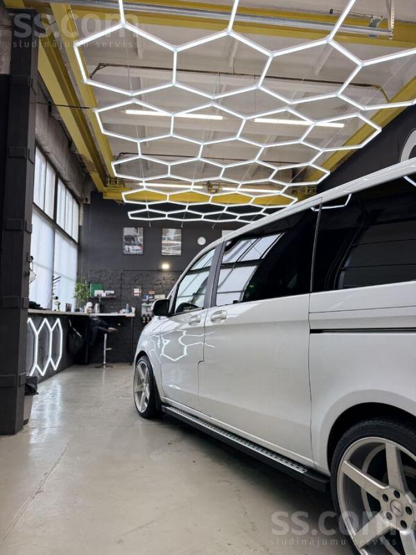 White Mercedes-Benz Vito V220 2014 in Liepaja, with an engine capacity of 2.20 L and mileage of 517 thousand km for 21700 €, photo 5 on AUTOMOTO.COM.LV
