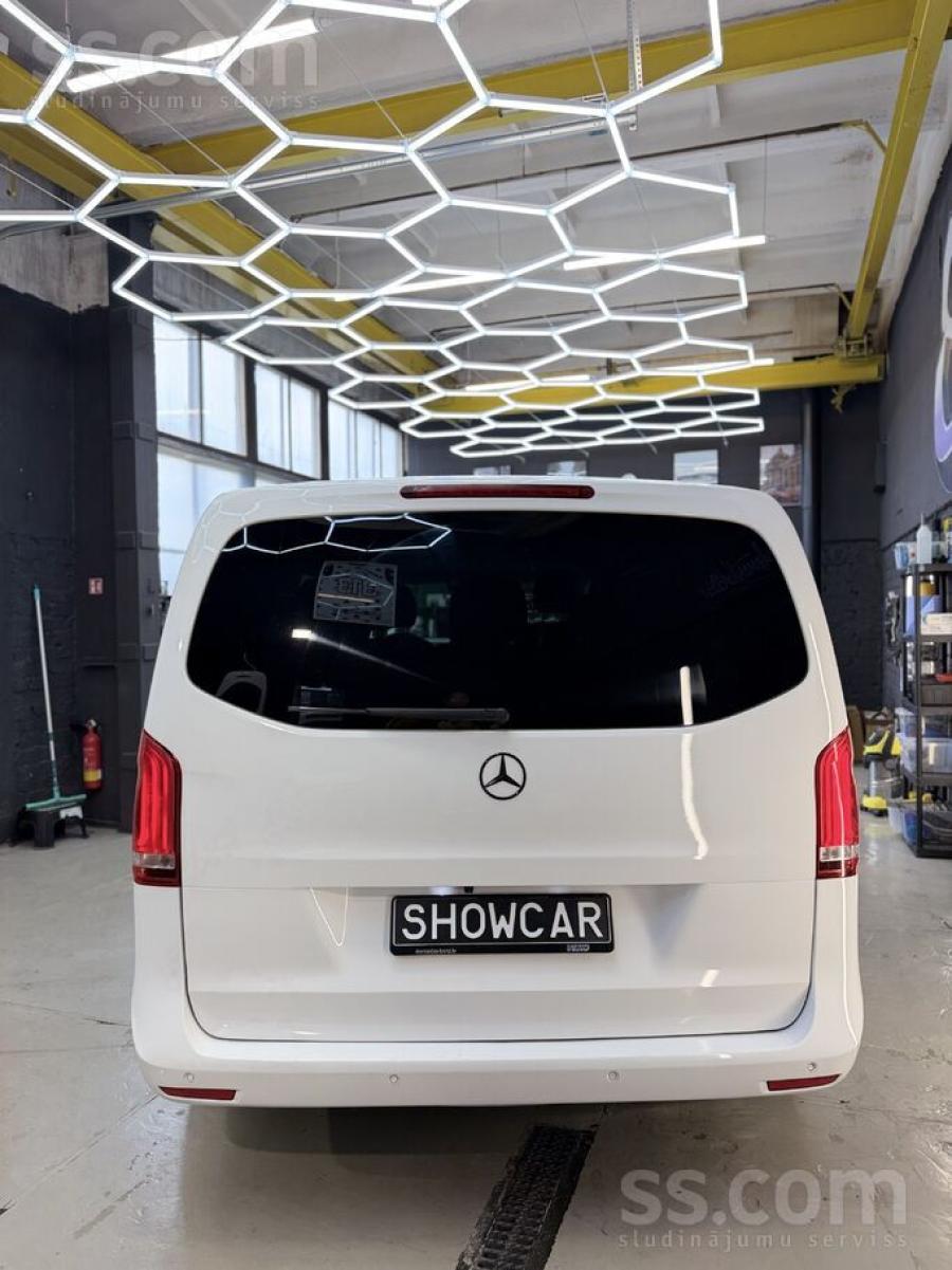 White Mercedes-Benz Vito V220 2014 in Liepaja, with an engine capacity of 2.20 L and mileage of 517 thousand km for 21700 €, photo 8 on AUTOMOTO.COM.LV