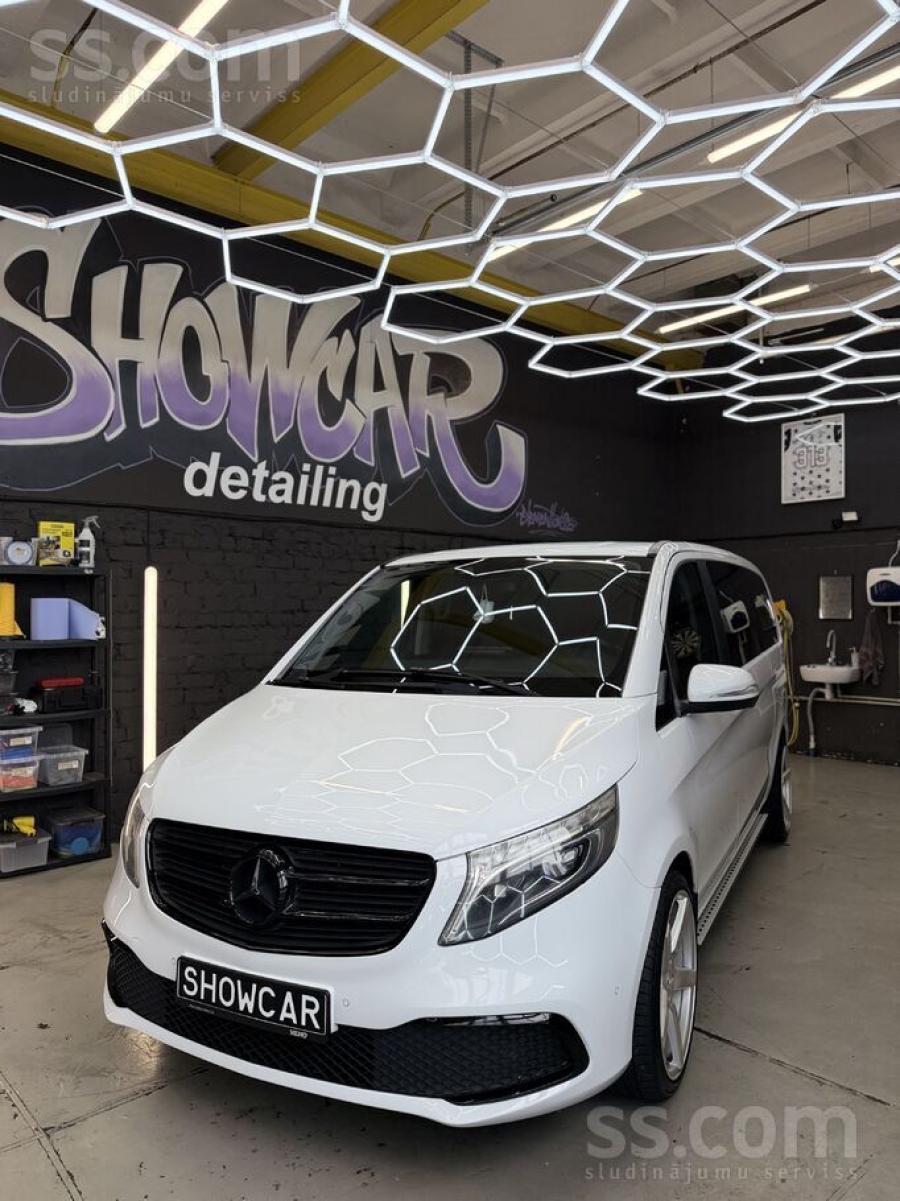 White Mercedes-Benz Vito V220 2014 in Liepaja, with an engine capacity of 2.20 L and mileage of 517 thousand km for 21700 €, photo 11 on AUTOMOTO.COM.LV