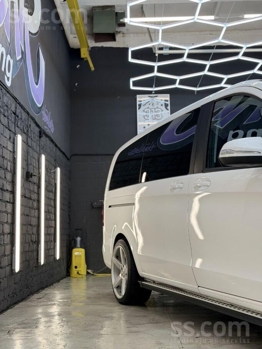 White Mercedes-Benz Vito V220 2014 in Liepaja, with an engine capacity of 2.20 L and mileage of 517 thousand km for 21700 €, photo 12 on AUTOMOTO.COM.LV