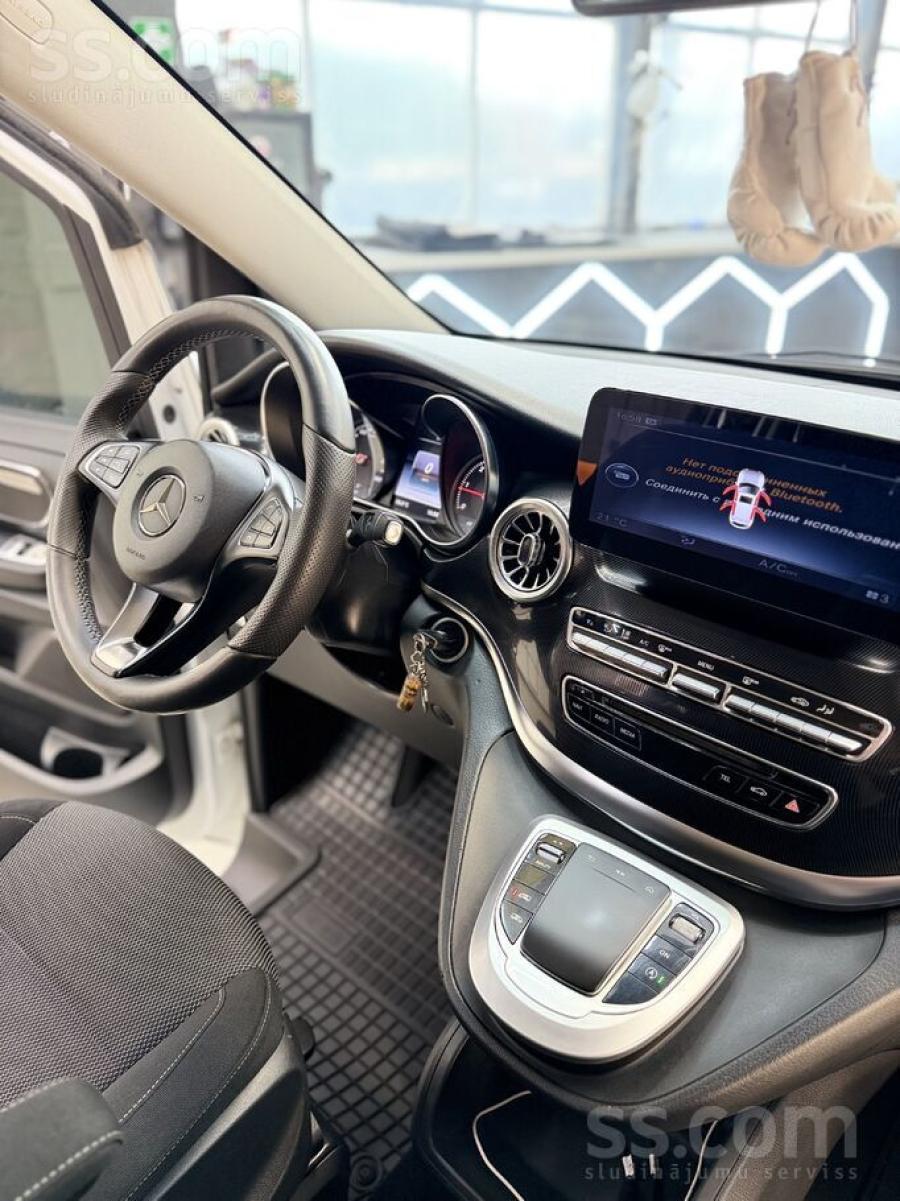 White Mercedes-Benz Vito V220 2014 in Liepaja, with an engine capacity of 2.20 L and mileage of 517 thousand km for 21700 €, photo 20 on AUTOMOTO.COM.LV