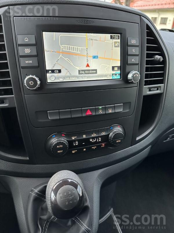 White Mercedes-Benz Vito V220 2021 in Jelgava, with an engine capacity of 1.80 L and mileage of 68 thousand km for 41700 €, photo 5 on AUTOMOTO.COM.LV
