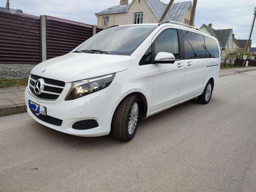 White Mercedes-Benz Vito V220 2018 in Alytus, with an engine capacity of 2.14 L and mileage of 324 thousand km for 24950 €, photo 3 on AUTOMOTO.COM.LV
