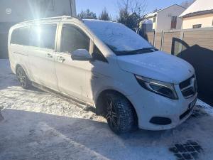 White Mercedes-Benz Vito V220 2019 in Vilnius, with an engine capacity of 2.14 L and mileage of 231 thousand km for 36300 €, photo  on AUTOMOTO.COM.LV