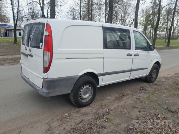 Белый Мерседес Вито 2010 в Рига, объемом двигателя 2.20 л и пробегом 185 тыс. км за 1650 €, фото 2 на AUTOMOTO.COM.LV